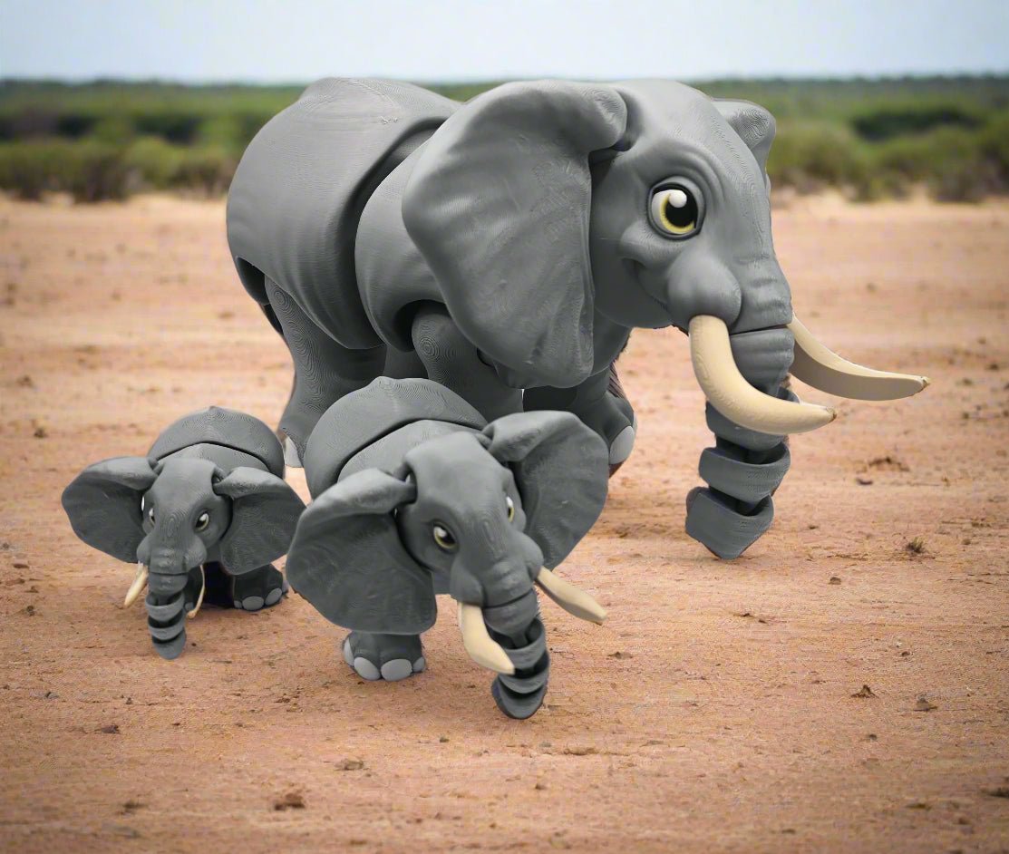 3D Printed Articulated Animals, Cute, Fidgety & Addictive | No Hands 3d